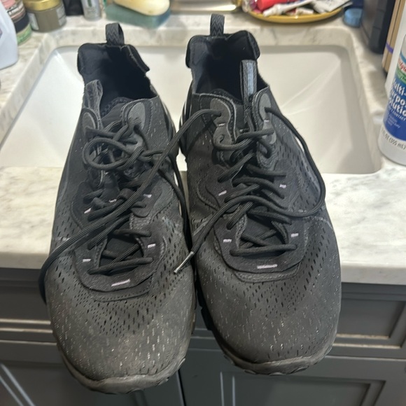 Nike | Shoes | Dms X Nike React Vision Triple Black Shoes | Poshmark